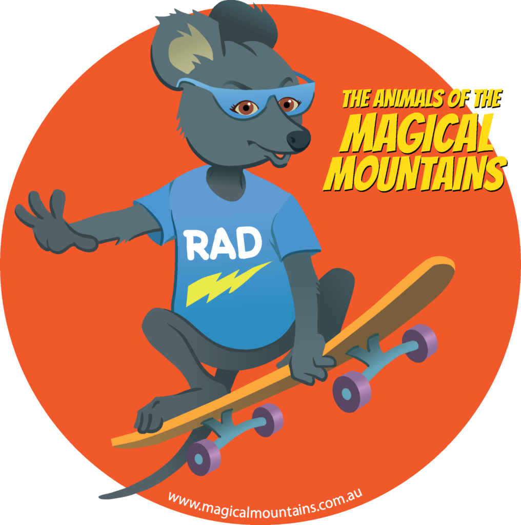 Rad Rat Skateboard Circle Sticker | The Magical Mountains